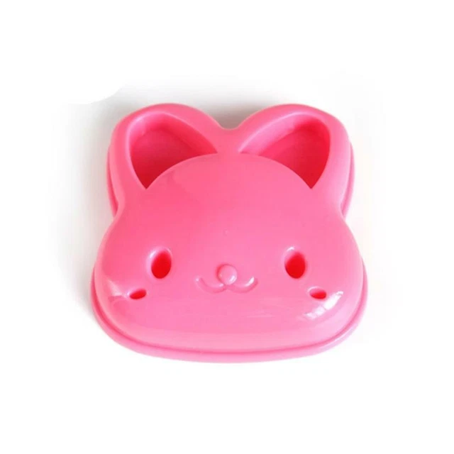 PINK RABBIT SHAPE Sandwich Bread Mold Cookie Cake Cutter Mould Maker ...