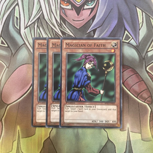 BP02-EN005 X3 MAGIAN of Faith schwarz selten Top Zustand Yugioh EUR 5 ...