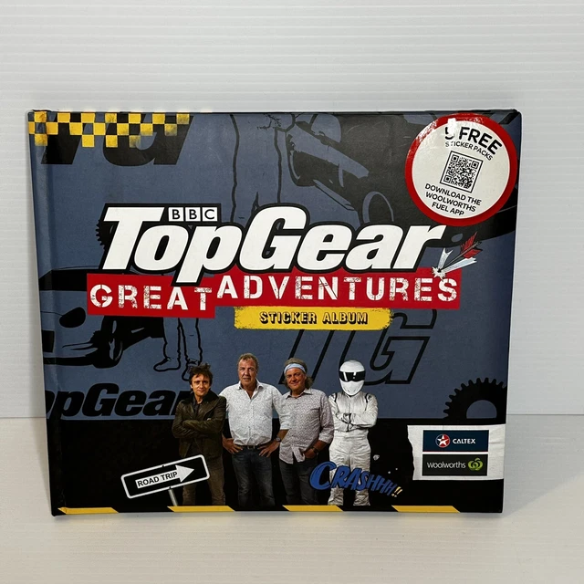 WOOLWORTHS BBC TOP Gear Great Adventures Sticker Album (4 Stickers ...