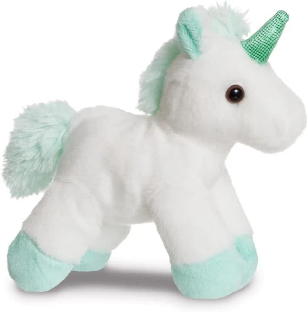 AURORA, 61436, FANCY Pal Unicorn Aqua Big Bow, Soft Toy, Multi-Coloured ...