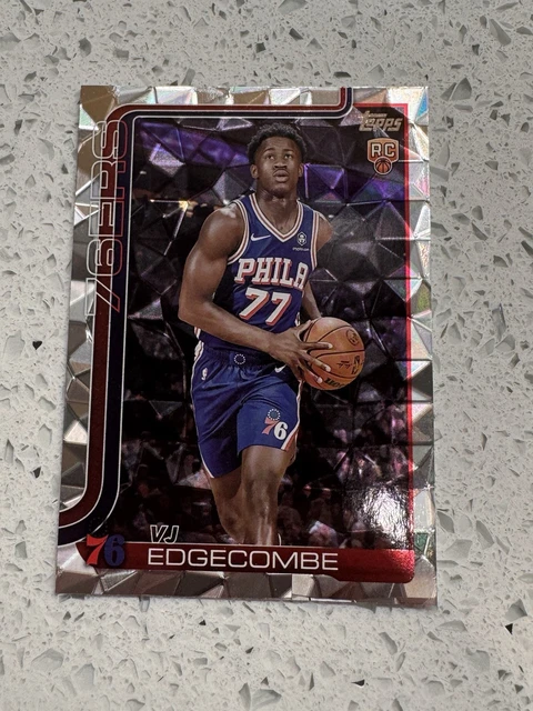 2025-26 TOPPS BASKETBALL VJ EDGECOMBE Rookie RC #203 Diamante Foil SP ...