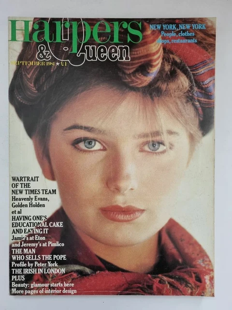 MAGAZINE MODE FASHION HARPERS BAZAAR & QUEEN september 1981 Paulia ...