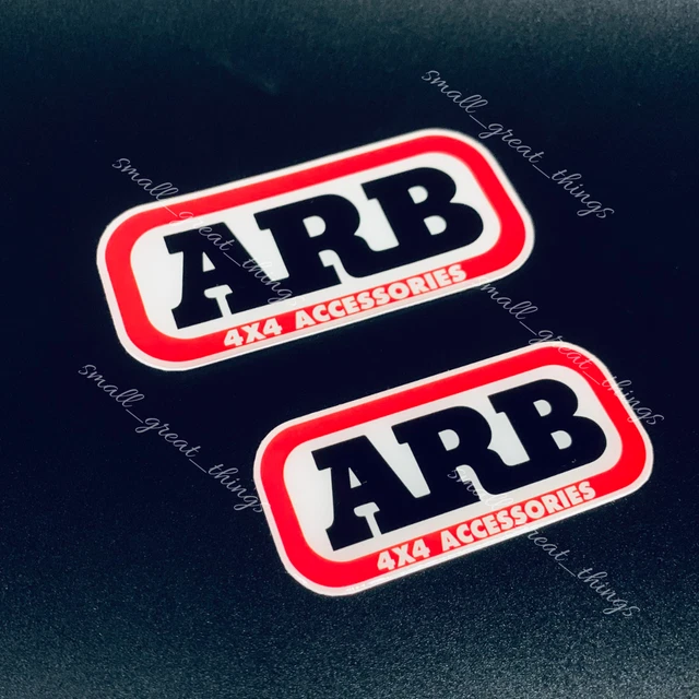 ARB DOMED DECAL Sticker Badge Bubble Resin 95x45mm Deluxe Bull Bar ...