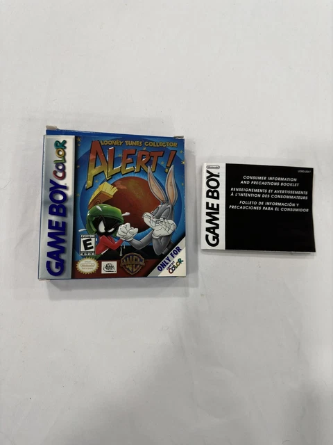 GAMEBOY COLOR BOY GBC Looney Tunes Collector Alert! Box Only No Game ...
