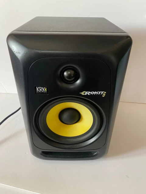 KRK ROKIT 6 Powered Monitor Speakers Pair with power cables REF- D03/25 ...