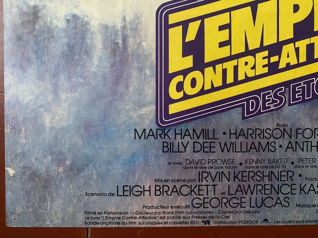 MANIFESTO L'IMPERO COLPISCE Star Wars HARRISON FORD Carrie Fisher ...