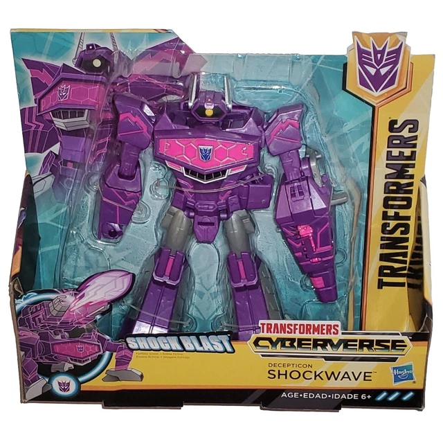 TRANSFORMERS CYBERVERSE DECEPTICON Shockwave Shock Blast Ultra Clase ...