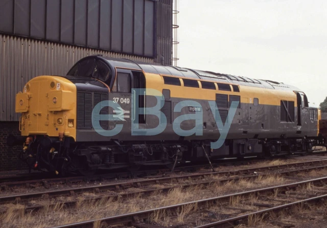 35MM RAILWAY SLIDE of Class 37 37049 @ Lincoln Holmes Copyright to ...