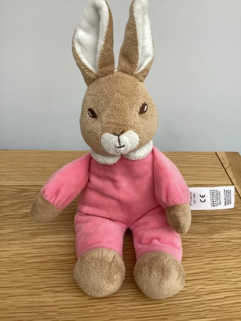 M&S BETSY BUNNY Peter Rabbit Pink Suit soft toy rattle chime 05972432 ...
