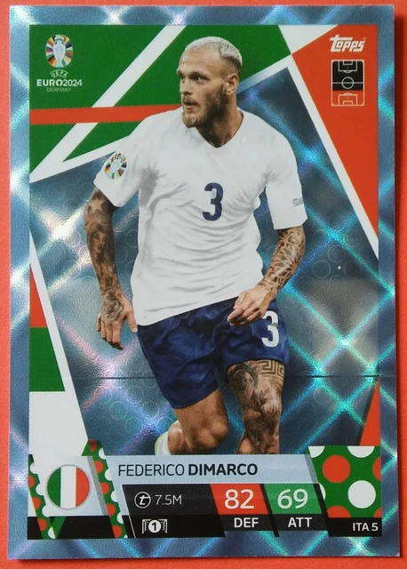 MATCH ATTAX EURO Germany 2024 - Blue Crystal card Federico Dimarco of ...