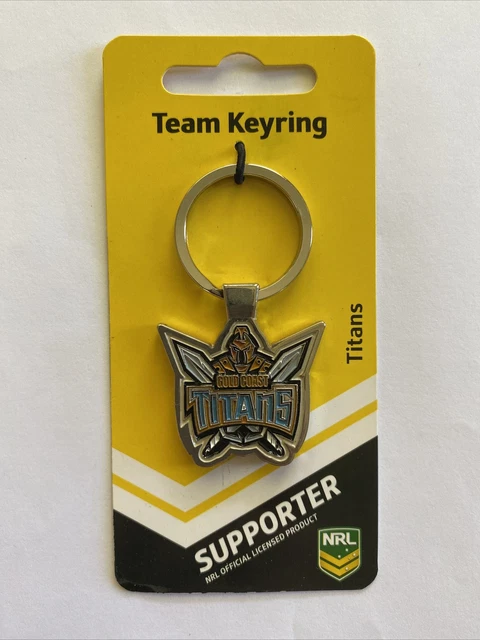 NRL LOGO TEAM - GOLD COAST TITANS - Rugby League Enameled Keyring $13. ...