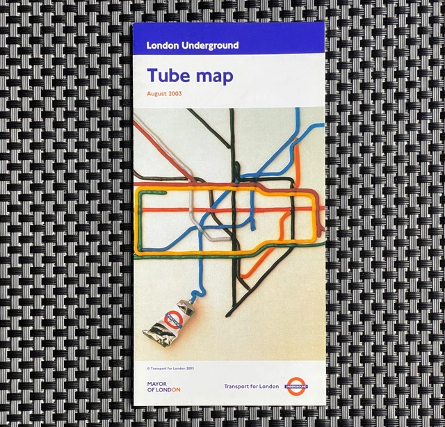 LONDON UNDERGROUND TUBE Map August 2003 Tate Gallery By Tube David ...