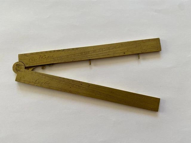 PIED DE ROI Roy Compas Proportion Signe A L'esperance Laiton Xviiie ...