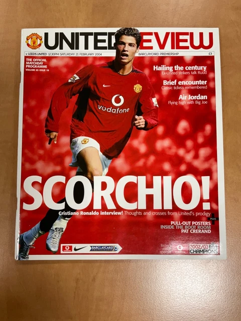 CRISTIANO RONALDO 3 x Manchester United Review programmes £8.00 ...