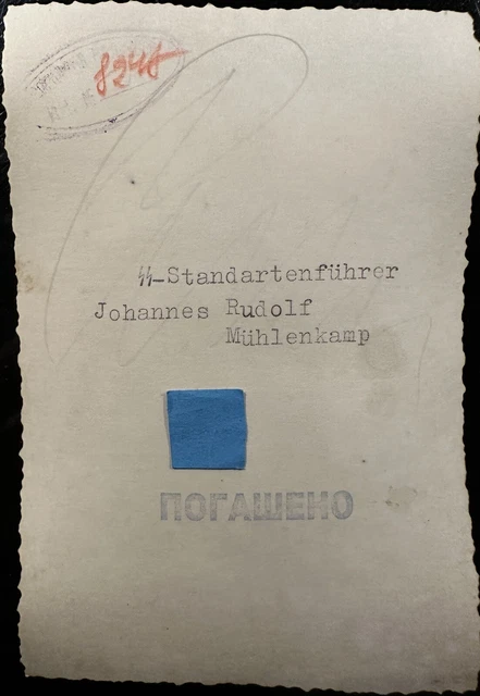 GERMAN PHOTO WW2 ARCHIVE : Johannes MUHLENKAMP _ 5. Panzer Division ...