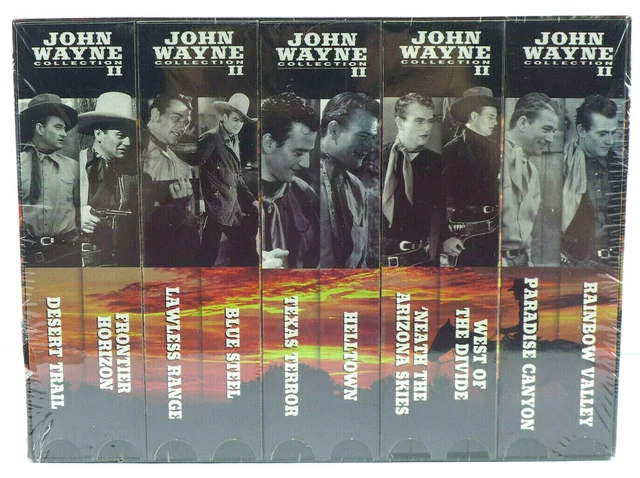JOHN WAYNE COLLECTION II VHS/EP, VHS 1997 Collector's Edition 10 Videos ...