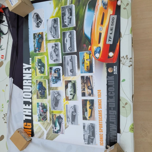 MG TF LE500 MG TF LE 500 - Large FRAMEABLE WALL ART ORIGINAL CAR PRESS ...