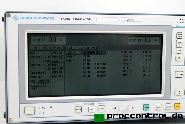 ROHDE & SCHWARZ Abfs Badeband Décoloration Simulator ...