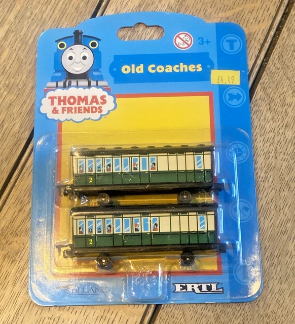 THOMAS THE TANK Engine & Friends ERTL OLD COACHES NEW AND SEALED 2001 £ ...