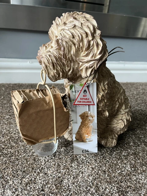 NEXT CHARLIE COCKAPOO Dog Puppy Tea Light Holder Lantern Figure ...