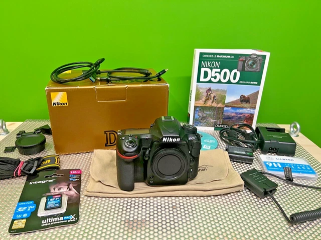 NIKON D500 - DX 20,9 Mpix - Appareil Photo Reflex Numérique - Noir + Accessoires EUR 1,00 ...