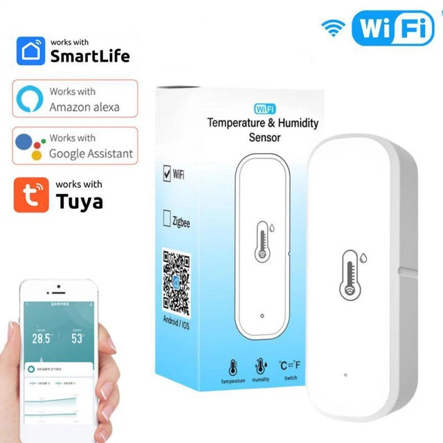 TUYA ZIGBEE/WIFI MINI Smart Temperature And Humidity Sensor Remote ...
