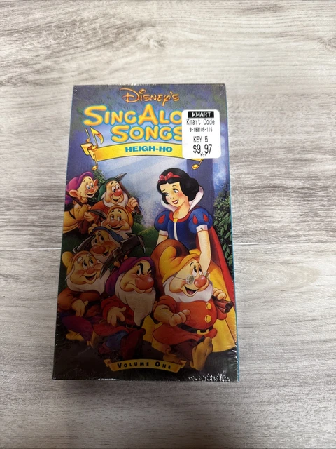 DISNEYS SING ALONG Songs - Snow White: Heigh-Ho (VHS, 1994) Sealed ...