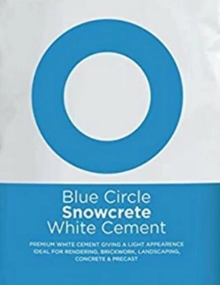 1KG SNOWCRETE WHITE Cement Blue Circle £10.00 - PicClick UK