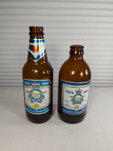 LABATTS ROYAL BLUE. 1924-1984 Canadian Air Force RCAF Beer Bottles Lot ...