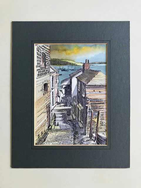 TONY WARREN 1930 - 1994 Original Watercolour And Ink Falmouth Signed £ ...