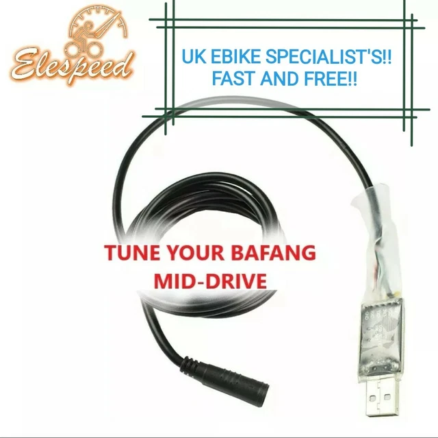 BAFANG USB PROGRAMMING Cable BBS01 BBS02 BBSHD Software Inc Mid-drive ...