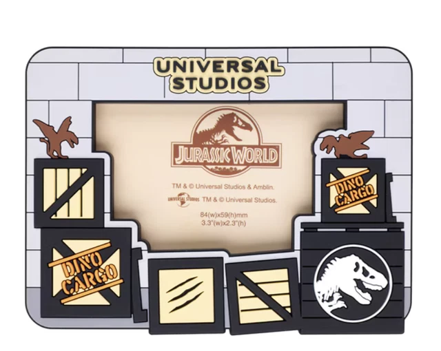 UNIVERSAL STUDIOS JURASSIC World Crates Picture Frame Magnet New With ...