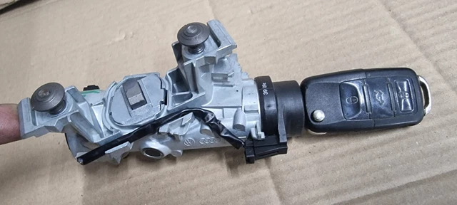 VW GOLF MK5 Jetta Mk5 Touran Mk1 Ignition Barrel Switch One Fob Key ...