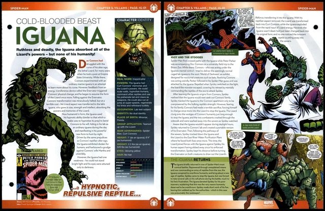 IGUANA - COLD-BLOODED Beast #IG-01 Villains - Spider-Man Marvel Fact ...