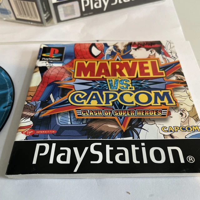 MARVEL VS CAPCOM Clash of the Super Heroes PS1 Playstation 1 completo ...