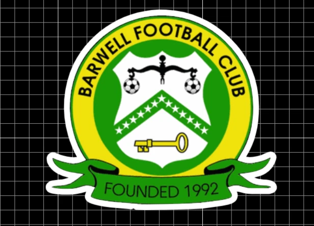 15 X BARWELL Football Club Logo Badge Stickers 50mm £2.25 - PicClick UK