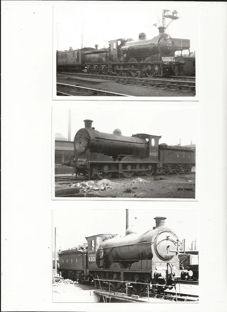 5 DIFFERENT PHOTOGRAPHS of North British Railway 0-6-0's J35 LNER ...