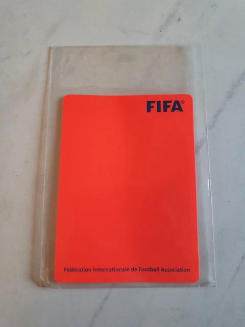 OFFIZIELLE FIFA-SCHIEDSRICHTER ROTE Karte Neu EUR 65,00 - PicClick DE