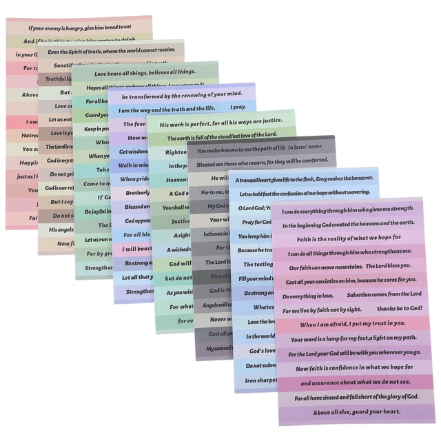 8 SHEETS BIBLE Stickers Inspirational Quotes Scrapbook Decorative £7.15 ...