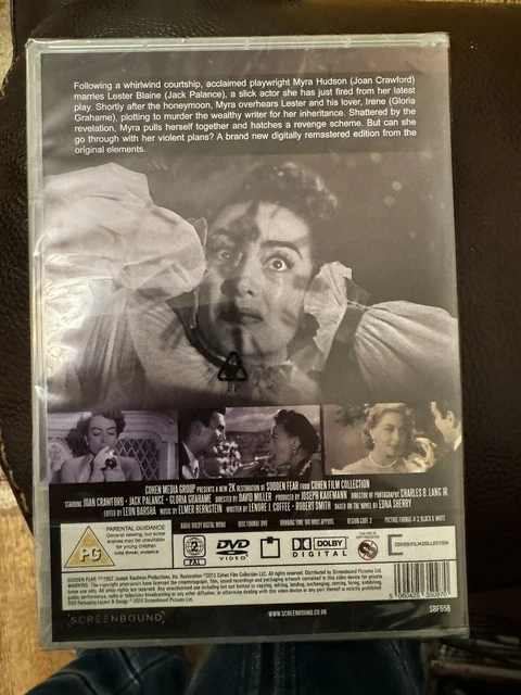 SUDDEN FEAR[1951]( JOAN Crawford, Jack Palance) Dvd EUR 3,48 - PicClick IT