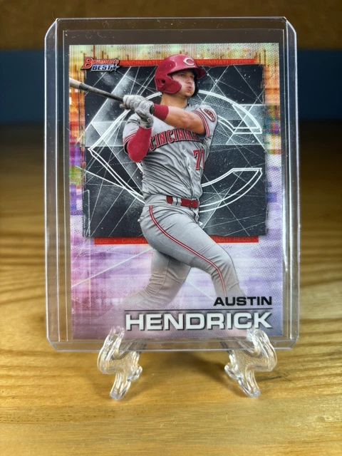 AUSTIN HENDRICK 2021 Bowman's Best Prospect CIN Cincinnati Reds #98 A4 ...