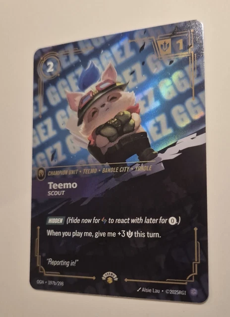 LEAGUE OF LEGENDS TCG Riftbound 1st Edition | Promo | Teemo Scout GG EZ ...