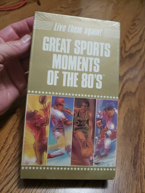 GREAT SPORTS MOMENTS Of The 80s VHS Video Tape Vintage From 1989 New ...