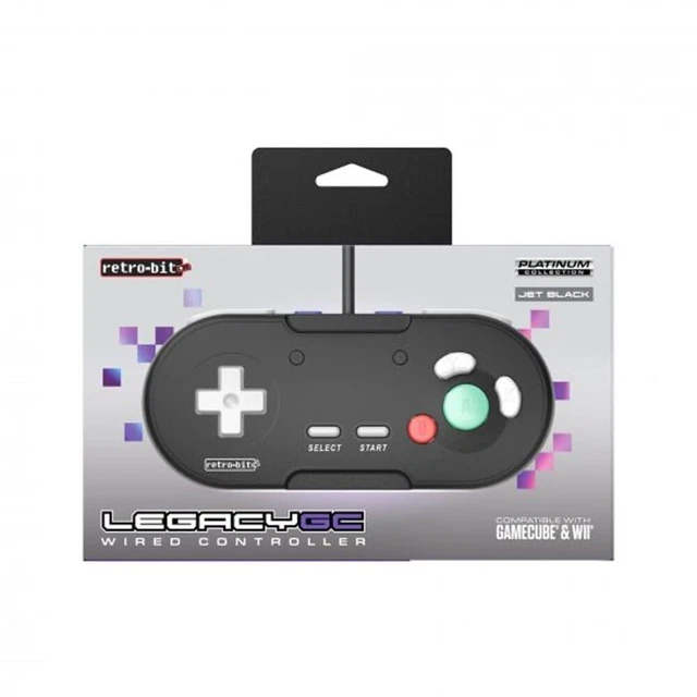 RETRO-BIT LEGACY GC Wired Controller - for Gamecube & Wii - Black EUR ...