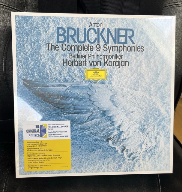 ANTON BRUCKNER 9 Symphonies, Herbert Von Karajan Original Source Vinyl 17 LP Box EUR 400,00 ...