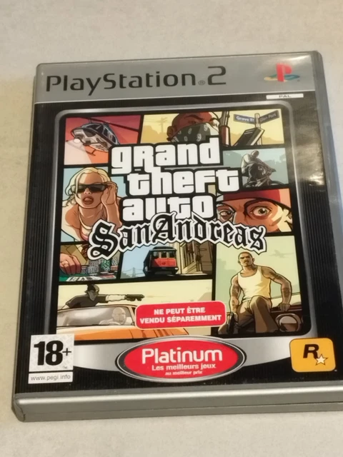 GTA GRAND THEFT Auto San Andreas + Map sony PS2 PLAYSTATION 2 Slim £38. ...