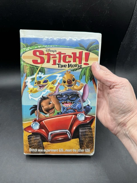 WALT DISNEY STORE Stitch The Movie VHS, 2003 Clam Shell Case Mint ...