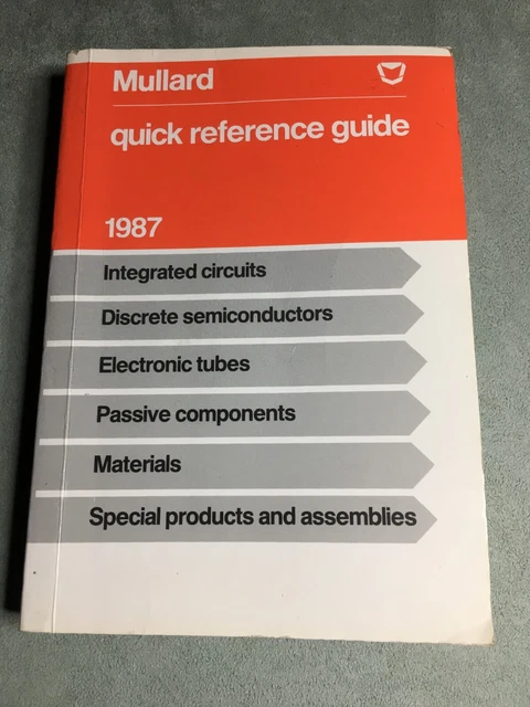 MULLARD QUICK REFERENCE GUIDE 1967. ICs, Semiconductors, Passive ...