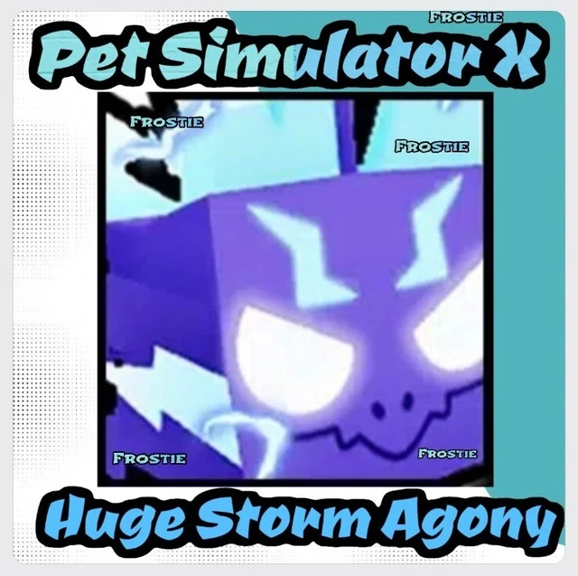 HUGE STORM AGONY - Pet Simulator X £34.99 - PicClick UK