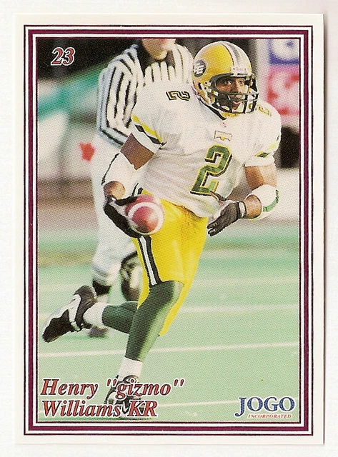 CARTE HENRY GIZMO Williams 1999 Jogo CFL #23 Eskimos d'Edmonton ...